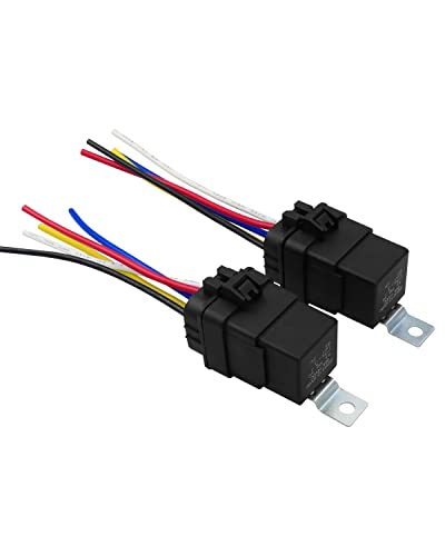 Snapklik.com : 2 Pcs 5 Pin Trim And Tilt Relay Plug Socket 12V 80-amp P ...