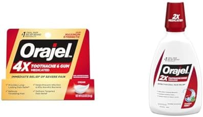 Amazon.com: Orajel 4X for Toothache & Gum Pain: Severe Cream Tube 0 ...