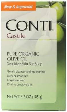 Amazon.com : Conti Castile Pure Organic Olive Oil Sensitive Skin Bar ...