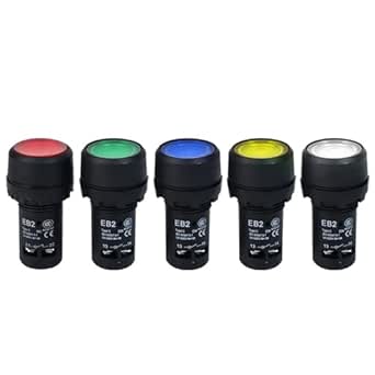 EB2 Illuminated Push Button Switch On Off 12V 24V 220V Led Light ...