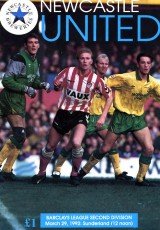 Newcastle United Football Programmes Complete Season 1992-93 Bound ...