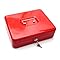New Metal Petty Cash Box With 2 Keys Steel Cash Safe Box Cash Deposit ...