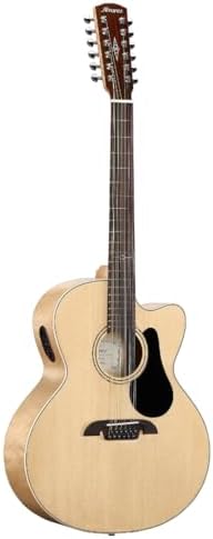 Amazon.com: Alvarez AJ80ce 12-string Acoustic-electric Guitar - Natural ...