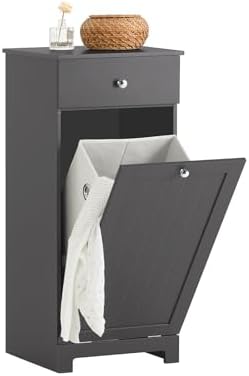 SoBuy 2 Drawers 2 Doors Laundry Cabinet Laundry Chest Bathroom Cabinet ...