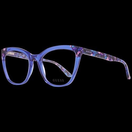 Amazon.com: Guess GU2674 Eyeglass Frames - Shiny Blue Frame, Shiny Blue ...