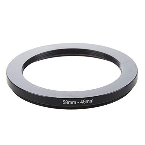 PRAV® 58mm-46mm 58mm to 46mm Black Step Down Ring Adapter for Camera ...