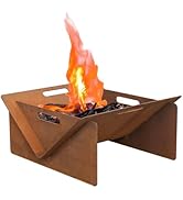 Amazon.com : GZGNEEVL Wood Burning Fire Pit Bowl Bonfire Portable Fire ...