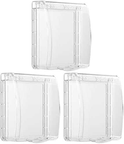 Housoutil 3pcs Transparent Wall Covers Wall Panel Box Plug Receptacle ...