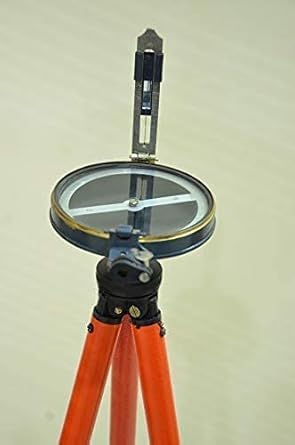 Buy Aluminum and Brass Mix Prismatic Compass with Stand and Box 125 mm ...