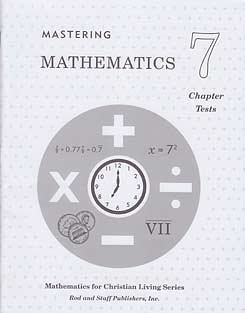 Mastering Mathematics Grade 7 Math Chapter Tests: Rod and Staff ...