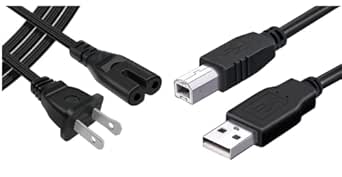 Amazon.com: eCool4U 10ft Printer USB Cable + 10ft AC Power Cord for HP ...