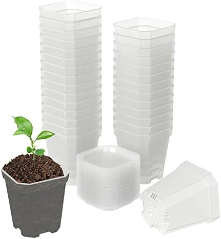 Amazon.com: Hyuetrsa 30 Sets Plant Nursery Pots with Humidity Domes, 3 ...
