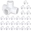Amazon.com: 24PCS 1/2 Inch PVC Fittings Connector 4 Way - PVC Pipe ...