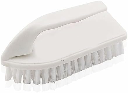 Elliott Iron Shaped Scrubbing Brush with Curved Grip Handle, Durable ...