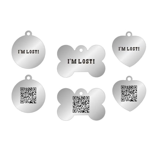 Pet ID Tags with QR Code for Dog & Cat – 3-Pack ID Tag for Cats & Dogs ...