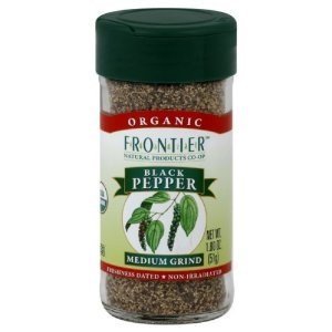 Amazon.com: Frontier Herb Organic Black Medium Grind Pepper, 1.80 Ounce ...