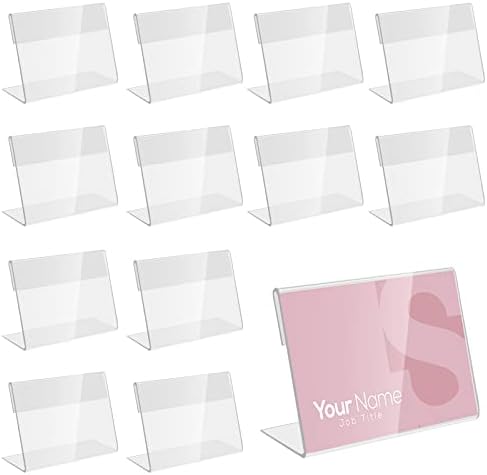 hocadon Pack of 10 Table Place Name Holder 30x12cm Business Name Card ...