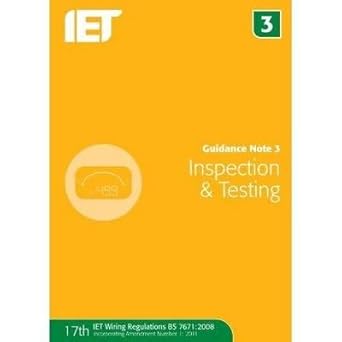 Guidance Note 3: Inspection & Testing: Amazon.co.uk: Books