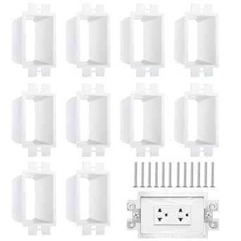 yeesport 10 Pcs Electrical Box Extenders, BE1-2 Electrical Outlet Box ...