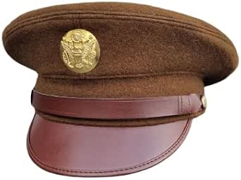 Amazon.com: WW2 US Army Military Enlisted Men’s Visor Cap Hats Replica ...