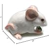 Amazon.com: Grandroomchic 2" Long White Mouse Ceramic Rat Figurine ...