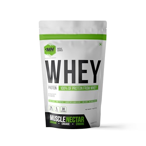 Muscle Nectar Whey Protein Powder (1kg (2.2lb), Blend (WPC + WPI ...