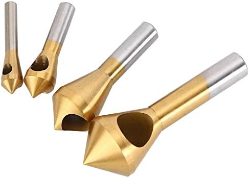 Fixinus Set of 4 HSS Countersink Deburring Countersink 90° Bevel ...