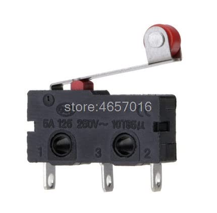 10PCS/LOT Roller Lever Arm PCB Terminals Micro Limit Normal Close/Open ...