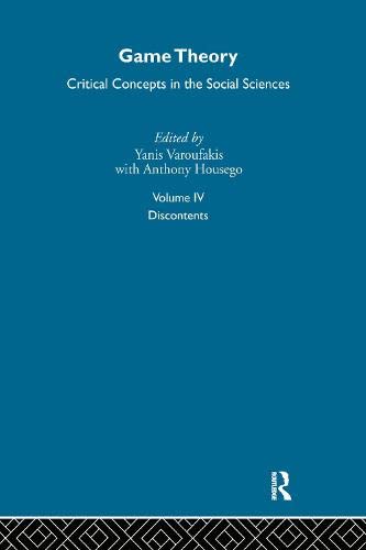 Amazon.com: Game Theory:Critical Cncpts V4: 9780415222440: Varoufakis ...