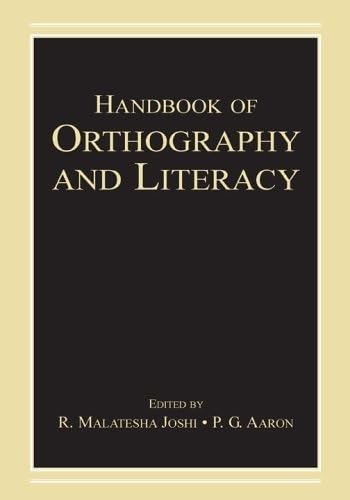 Amazon.com: Handbook of Orthography and Literacy: 9780805846522: Joshi ...