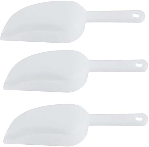 Amazon.com: Clear Plastic Kitchen Scoops Small Food Scoop for Flour ...