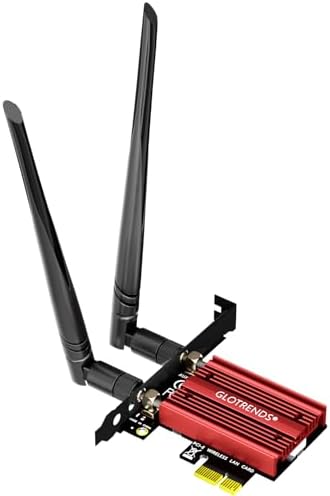 Amazon.co.jp: GLOTRENDS Wi-Fi 7 BE8774 PCIe Wireless LAN Card, Built-in ...