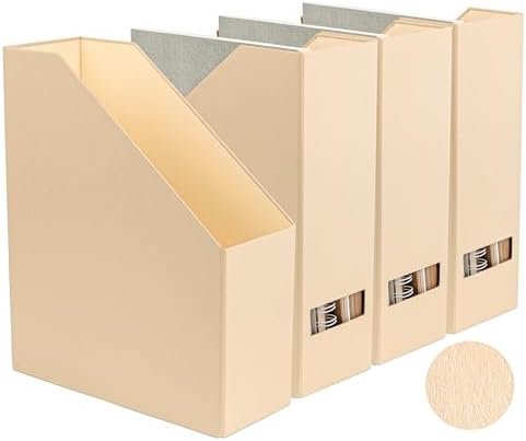 Amazon.com : Dunwell White Magazine File Holder (2 Pack, Off-White ...