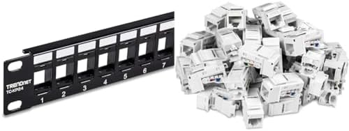 Amazon.com: TRENDnet Bundle Two 24-Port Blank Keystone 1U Patch Panels ...