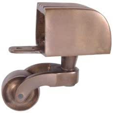 Square Cup Caster Antique Brass - Light Duty Casters - Amazon.com