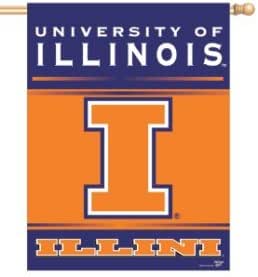 Amazon.com : Illinois Fighting Illini 27"x37" Banner : Sports Fan Wall ...