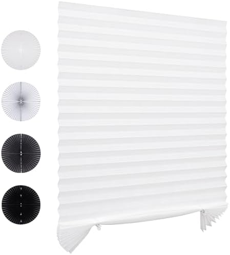 Amazon.com: Changshade 6-Pack Pleated Paper Temporary Shades Cordless ...