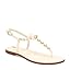 Sam Edelman Women's Gigi Pearl Flat Sandal, Porcelain, 2 UK: Amazon.co ...