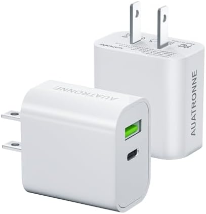 Amazon.com: 2-Pack Dual Port USB C Charger Block, 20W Dual Port PD 3.0 ...