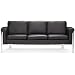Amazon.com: FurnitureMaxx Singular Commercial Grade Sofa Black : Home ...
