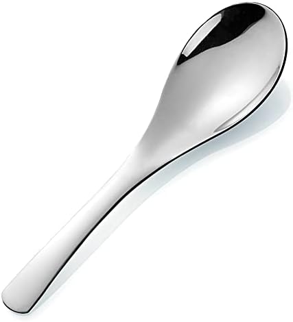 Amazon.com: HIWARE Thick Heavy-weight Soup Spoons, High Grade Stainless ...