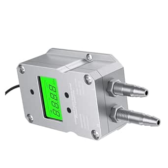 EQBVZZRD Pressure Transmitter Display High Precision DC24V Differential Pressure Sensor 100Pa ...