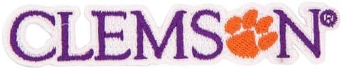 Amazon.com: Orange Clemson Footprint Sport Embroidered Sew on Patch ...