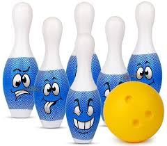 Bowling Play Set, Bowling Ball Toy Set with Bottles and Balls Game for ...