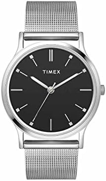 Buy TIMEX Classics Analog Watch for Man with Black Round Dial & Silver ...