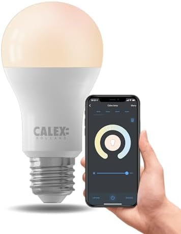 CALEX - Smart Filament Bulb E27, WiFi LED G95 Bulb, Warm White Light ...
