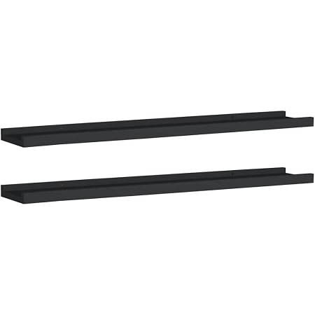 vidaXL 2X Bilderleiste Fotoleiste Bilderregal Galerieboard Wandregal ...