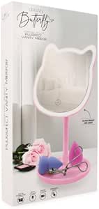 Amazon.com - Cat Shaped LED Vanity Make-up Mirror - Pink
