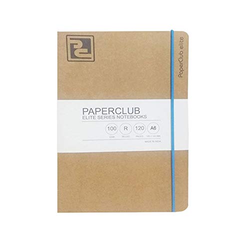 PaperClub ESS-Ruled 100-GSM NoteBook (A6,120 pages)- RULED Kraft ...