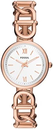 Amazon.com: Fossil Carlie Reloj de cuarzo de acero inoxidable con tres ...